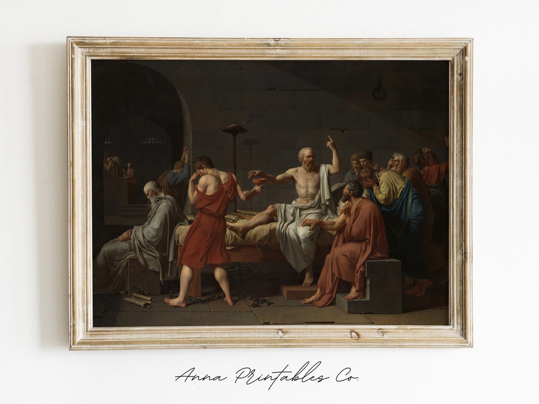 The Death of Socrates Painting Digital Download Renaissance - Etsy