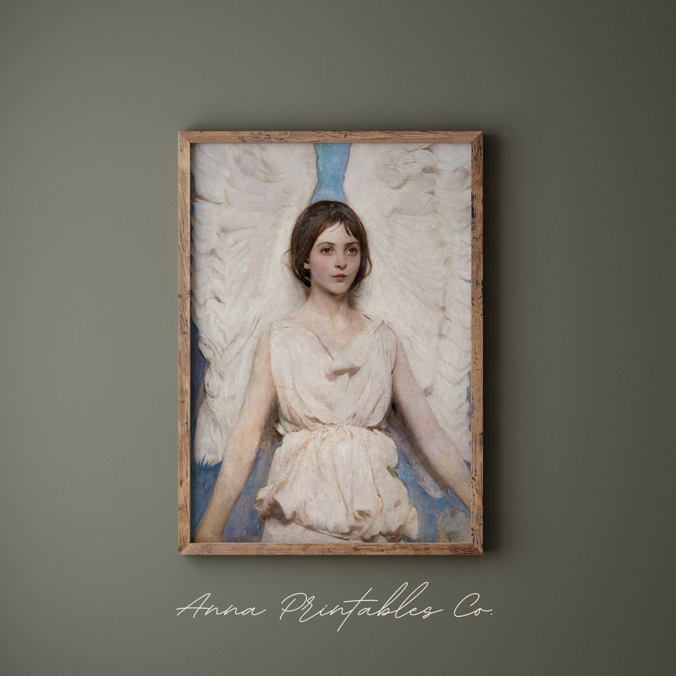 Light-winged Angel | Antique Classical Painting for Digital Download ...