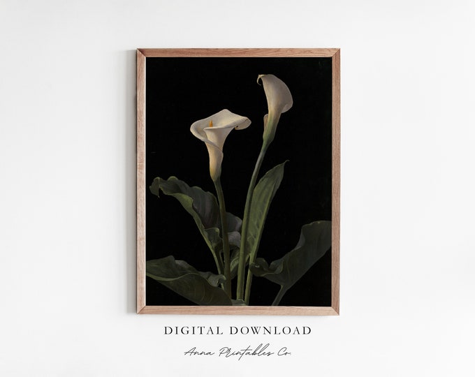 Calla Lily Print, California Art, California Landscape, Calla Lilies ...