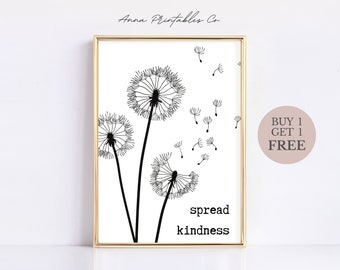 Spread Kindness Poster - Etsy