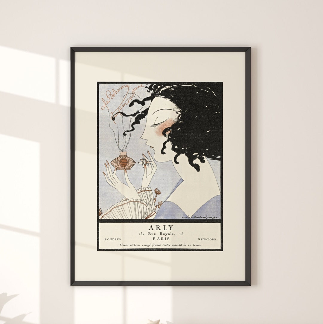 Vintage French Perfume Ad Poster From Gazette Du Bon Ton Art - Etsy