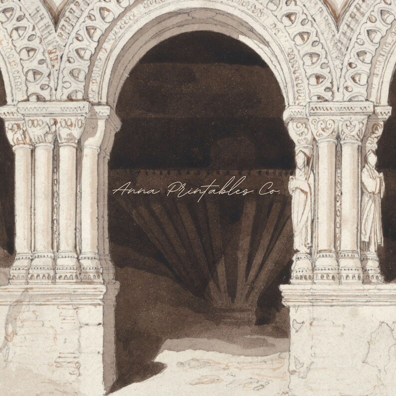 A Light Academia Gallery Set of 9 Vintage Prints for Digital Download ...