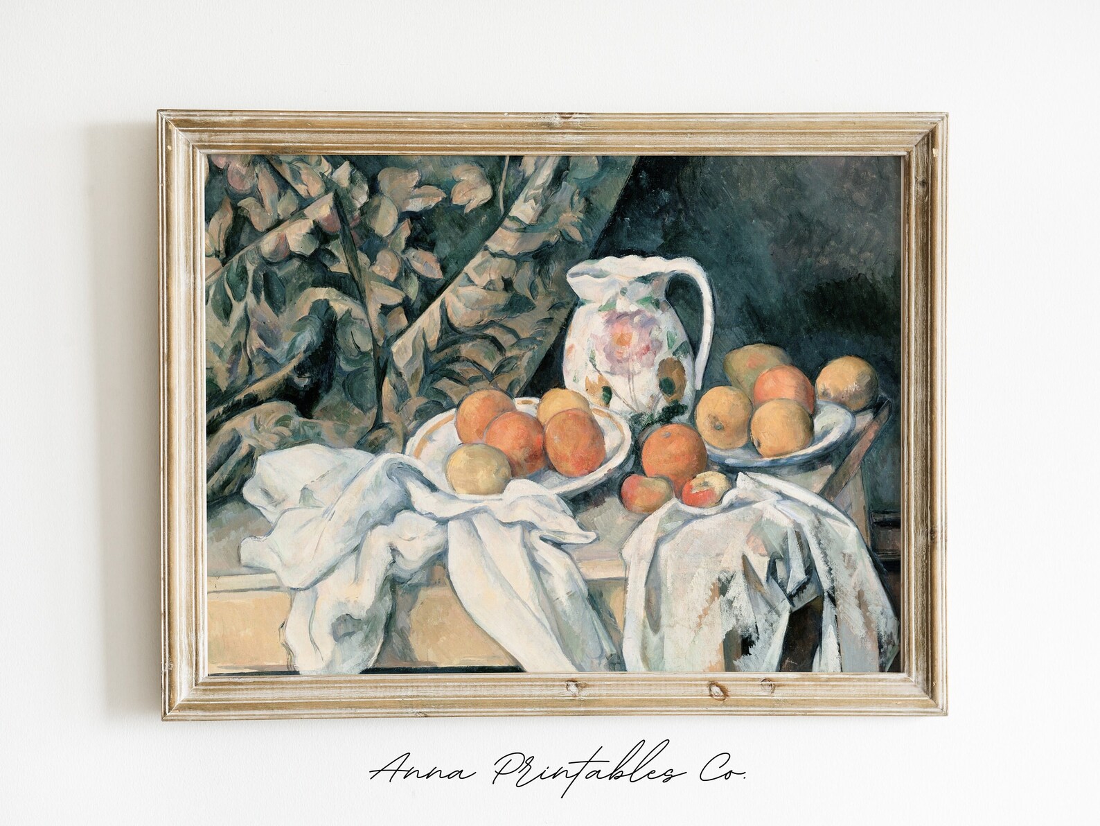 Pitcher With Oranges | Antique Still Life Painting for Digital Download ...