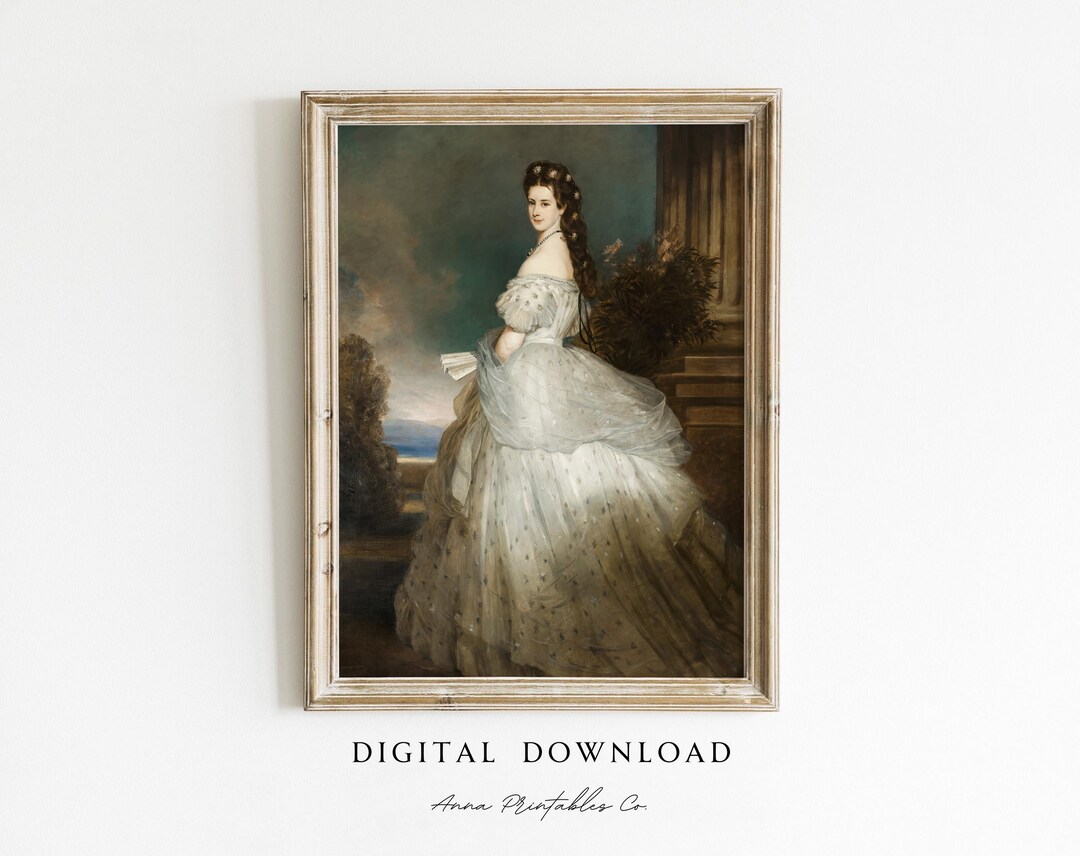 Empress Elizabeth Portrait Painting DIGITAL DOWNOAD | Dark Royalcore ...