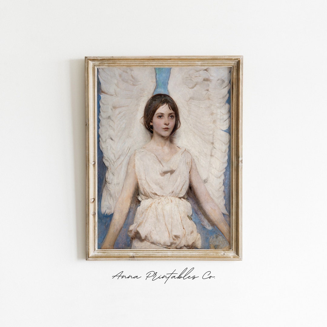 Light-winged Angel Antique Classical Painting for Digital - Etsy