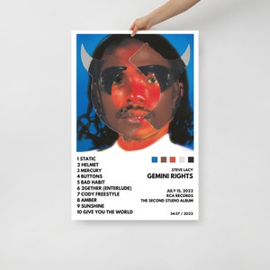 Steve Lacy Gemini Rights Album Cover Poster - Etsy