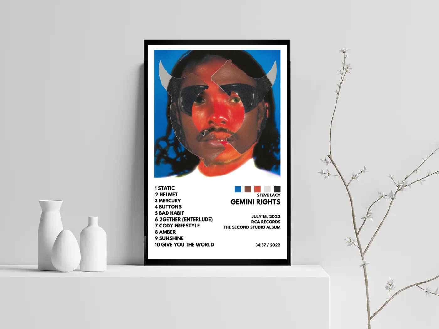 Steve Lacy | Gemini Rights | Album Cover Poster - Etsy