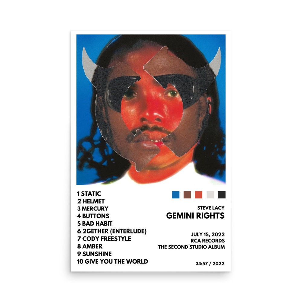 Steve Lacy | Gemini Rights | Album Cover Poster - Etsy