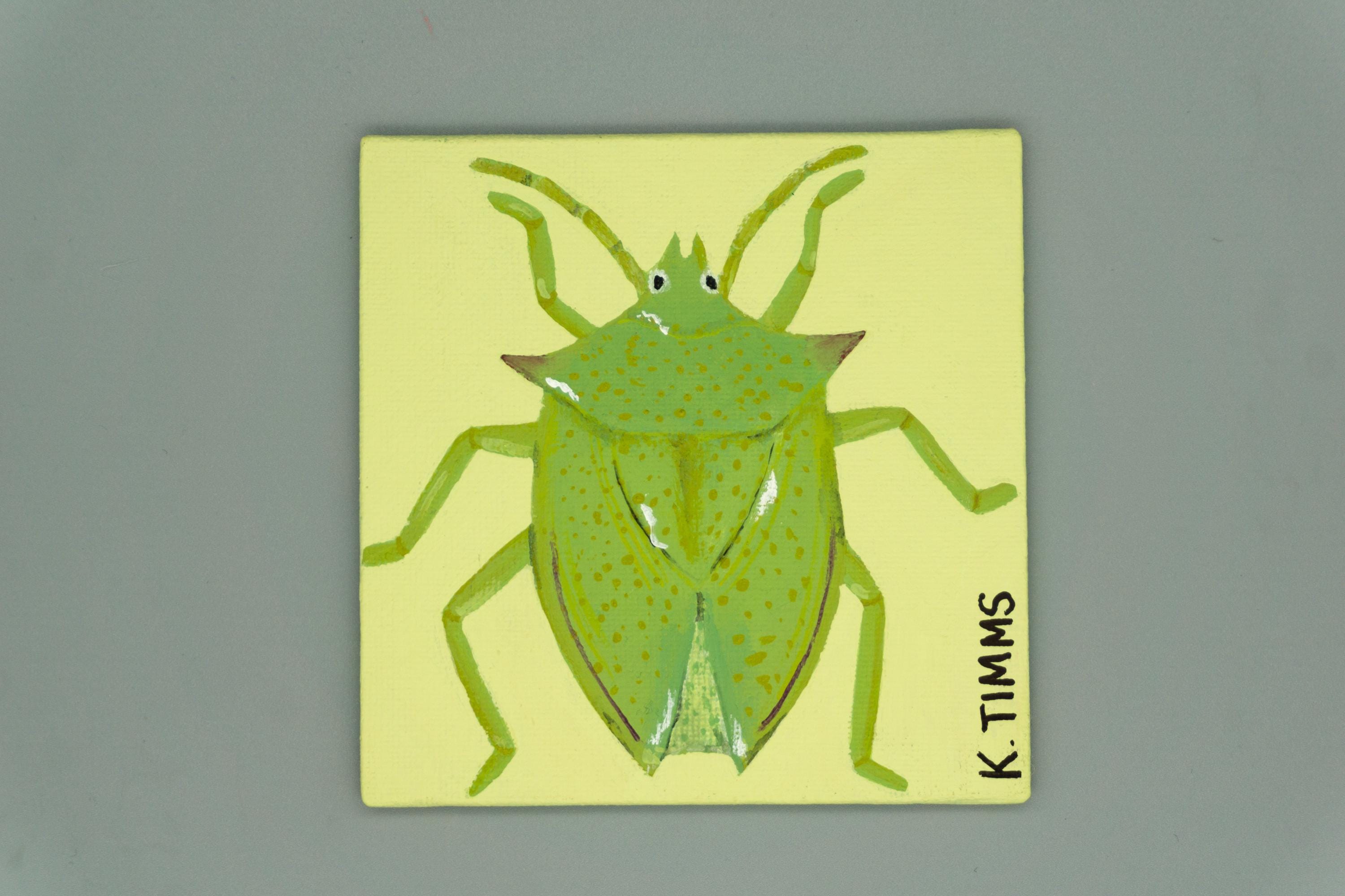 Green Stink Bug - Acrylic Painting - Wall Art - Wall Decor - Decoration ...