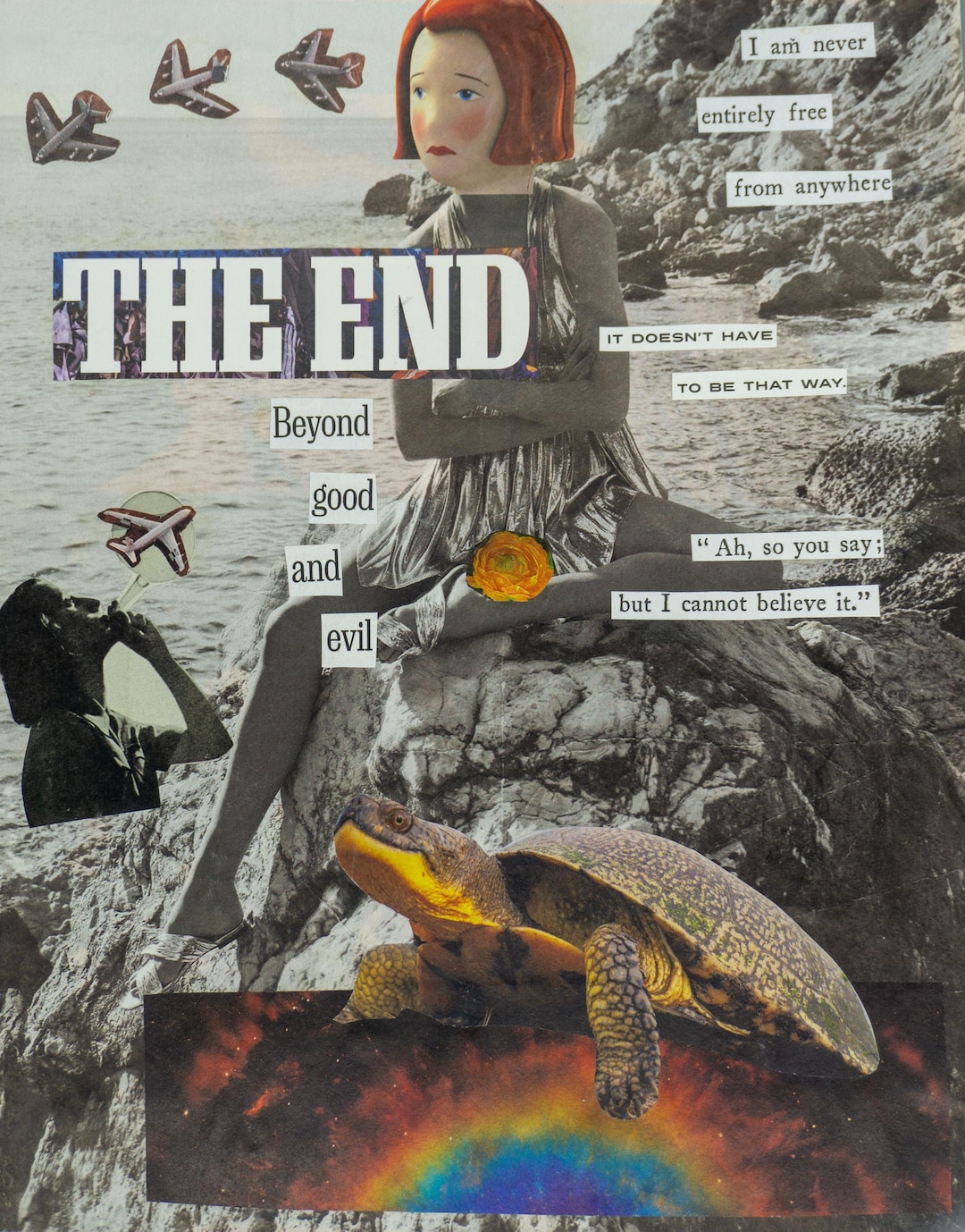 The End (magazine Collage) - Art - Wall Art - Wall Decor - Decor ...