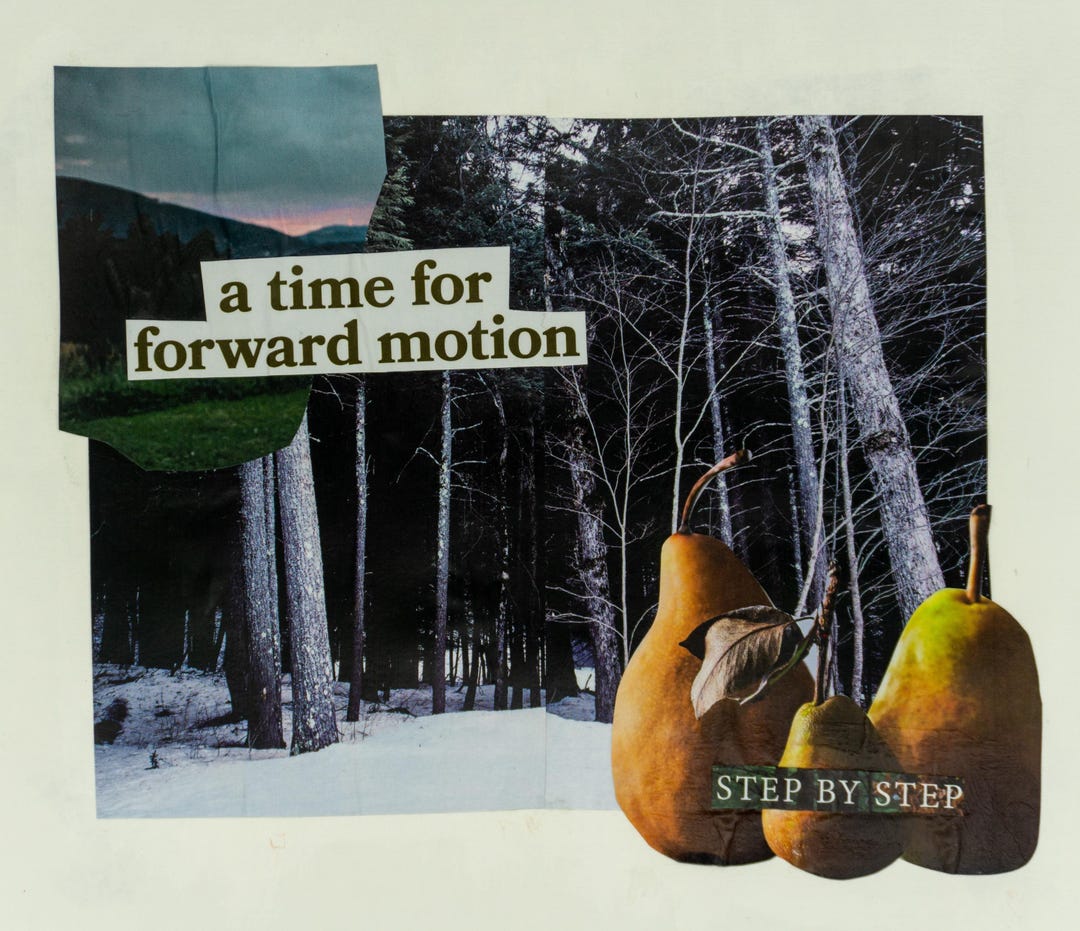 Forward Motion (magazine Collage) - Wall Decor - Wall Art - Decoration ...