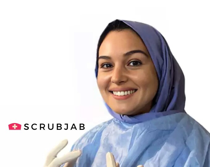 SCRUBJAB ® Theatre Hijab | Scrub Hijab | Washable at 60 C | Made of ...