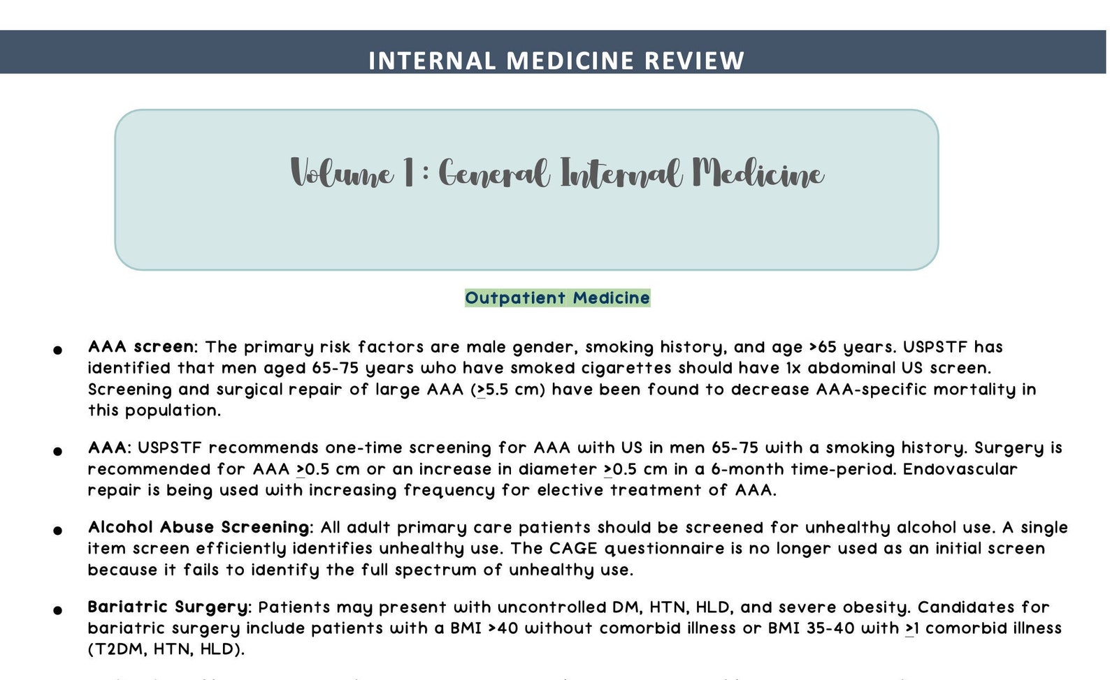 Comprehensive, High-yield Internal Medicine Notes | Perfect for Nurses ...