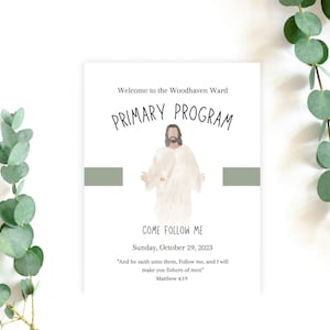 Primary Program for Sacrament Meeting | LDS Primary Program Template ...