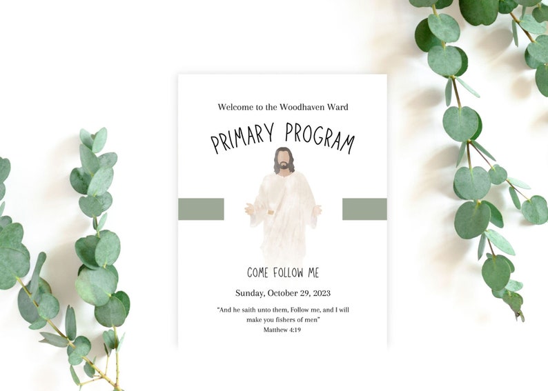Primary Program for Sacrament Meeting | LDS Primary Program Template ...