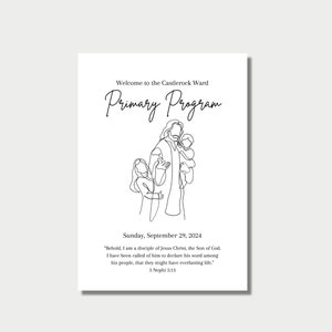 Primary Program for Sacrament Meeting | LDS Primary Program Template ...