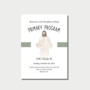 Primary Program for Sacrament Meeting | LDS Primary Program Template ...