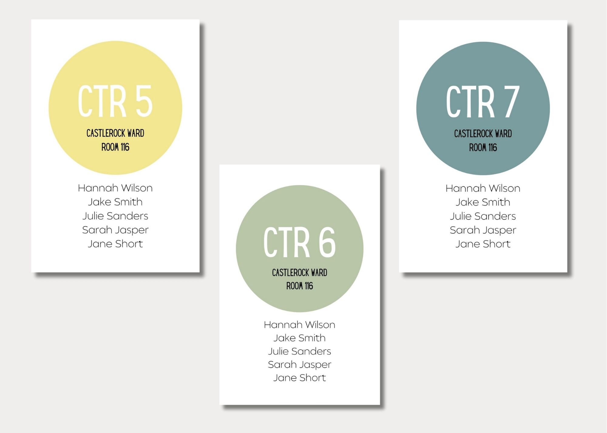 Primary Classroom Door Signs Template | LDS Primary Classroom Signs ...