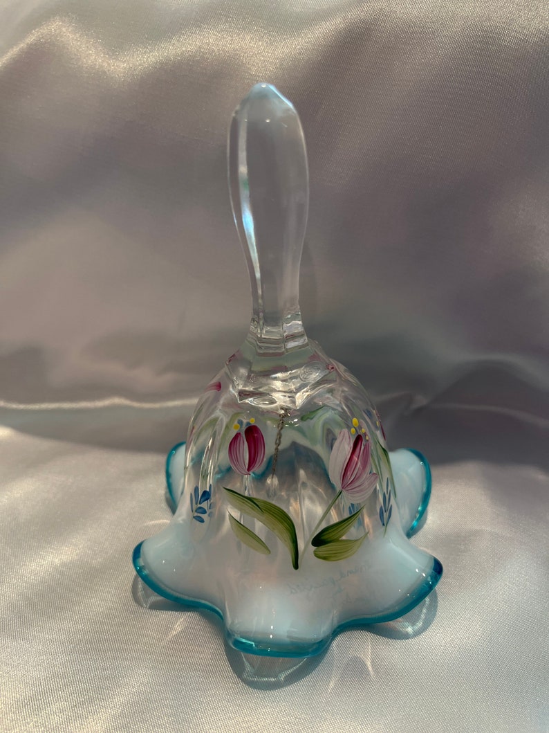 Fenton Turquoise Blue Bell - Etsy