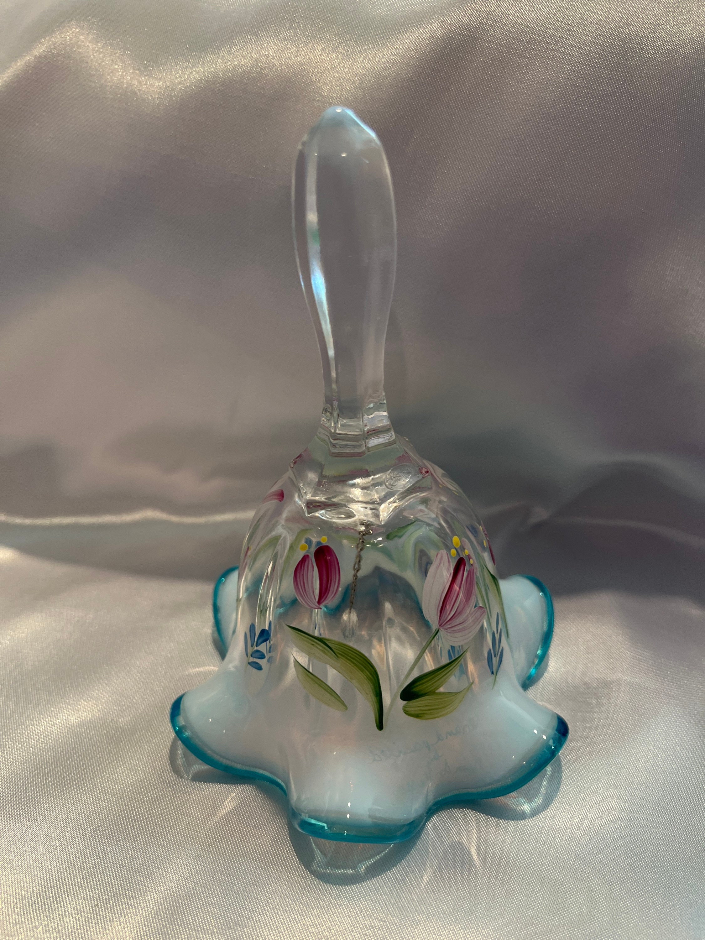 Fenton Turquoise Blue Bell - Etsy
