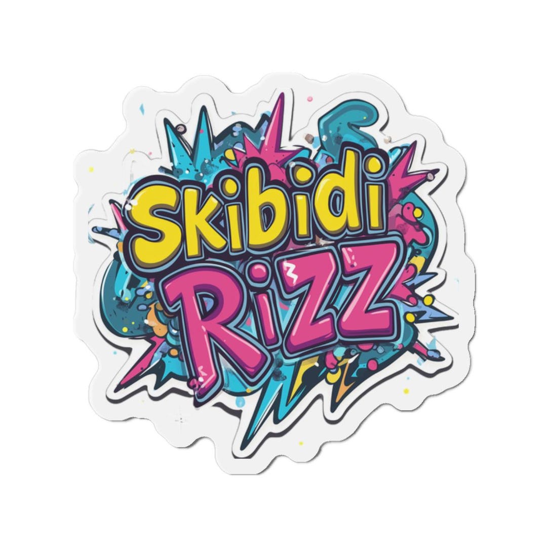 Skibidi Rizz Magnet Fun Die-cut Vinyl Magnet for Trendy Décor Available ...