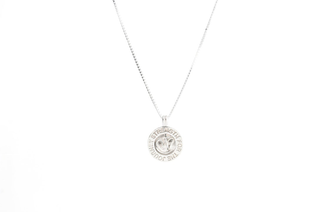 Support Pendant Necklace Sterling Silver, Gift for Loss, Inspirational ...