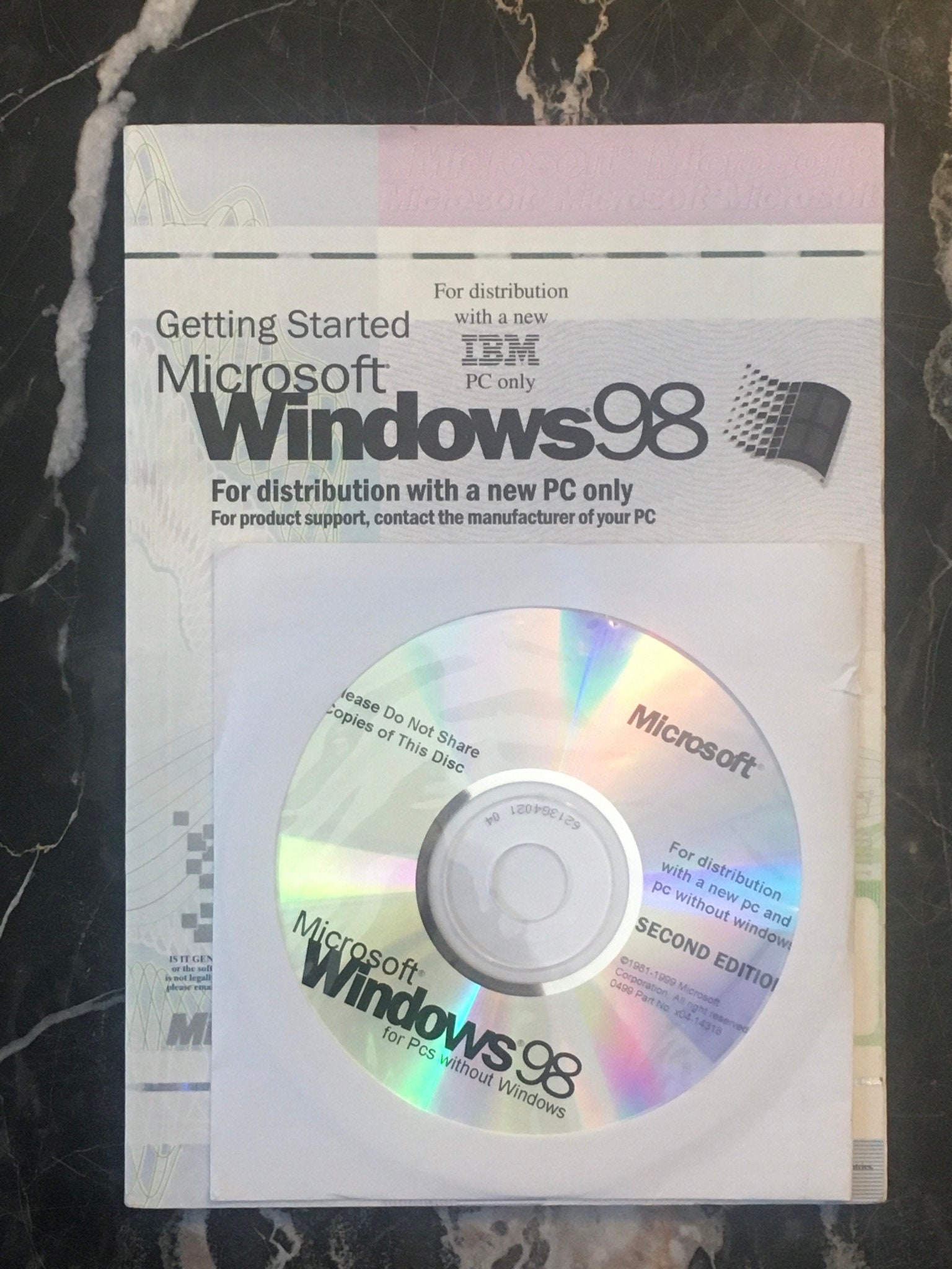 Getting Started Microsoft Windows 98 for Distribution With a - Etsy