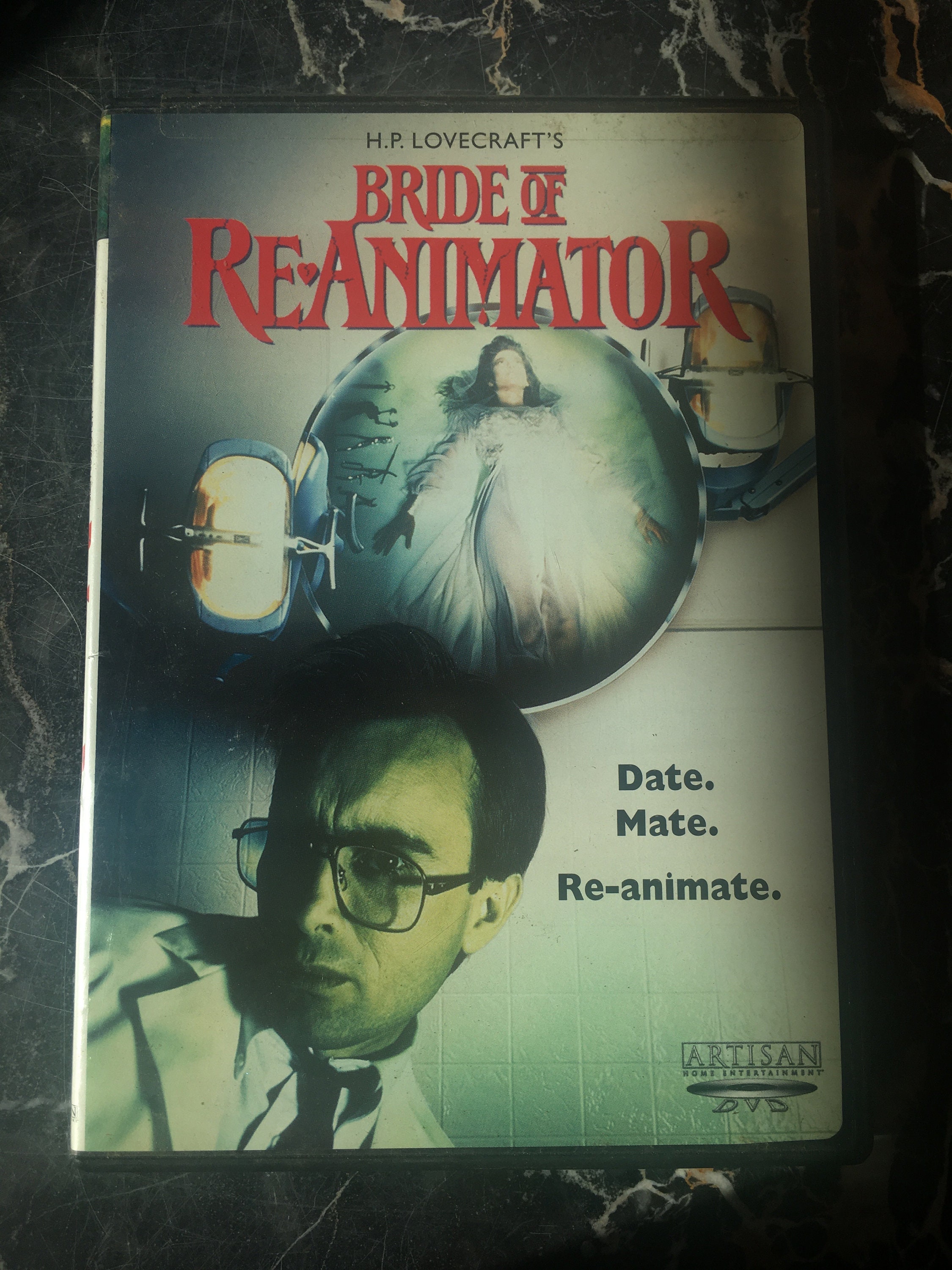 The Reanimator H.P. Lovecraft DVD or VHS Tape Date. - Etsy