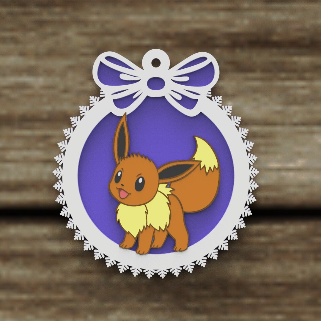 Pokemon Christmas Ornaments Vectors, Baubles Christmas Balls for ...