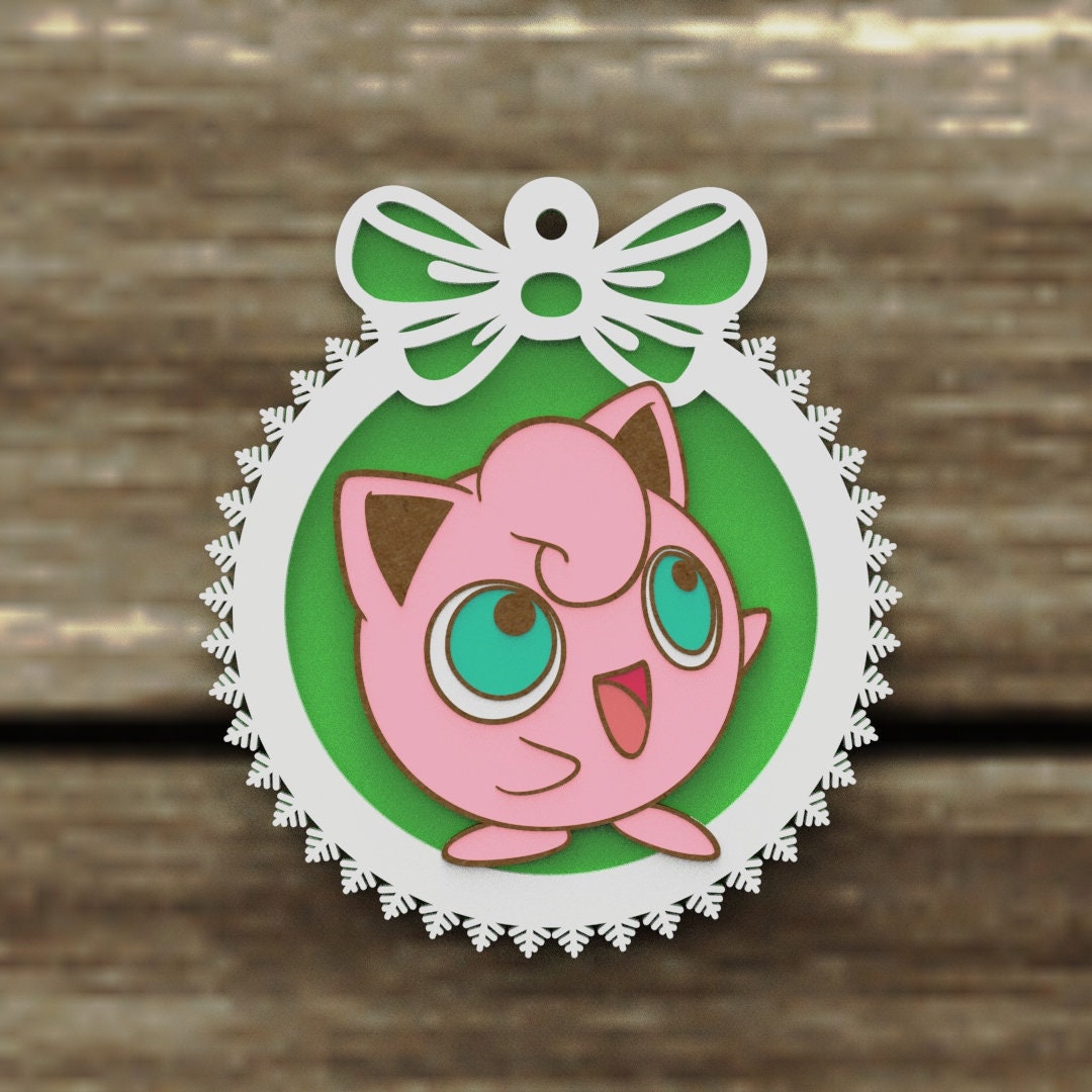 Pokemon Christmas Ornaments Vectors, Baubles Christmas Balls for ...