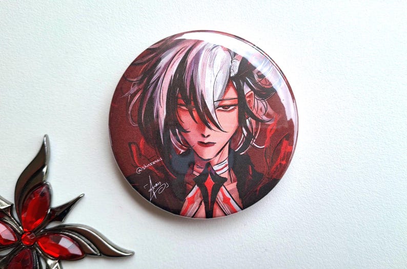 Genshin Impact | Arlecchino | the Knave | Fatui Harbinger | Badge 58mm ...