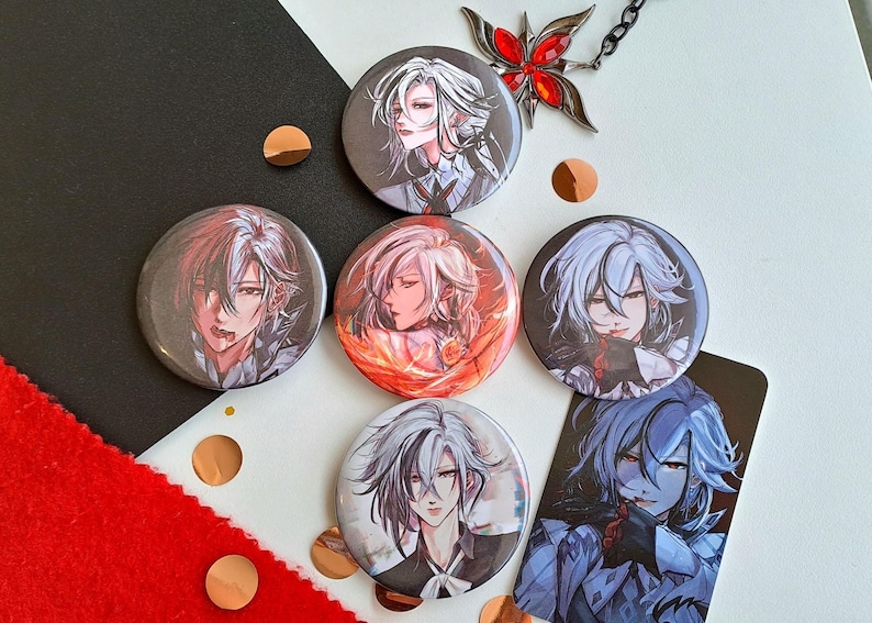 Genshin Impact | Arlecchino | the Knave | Fatui Harbinger | Badge 58mm ...