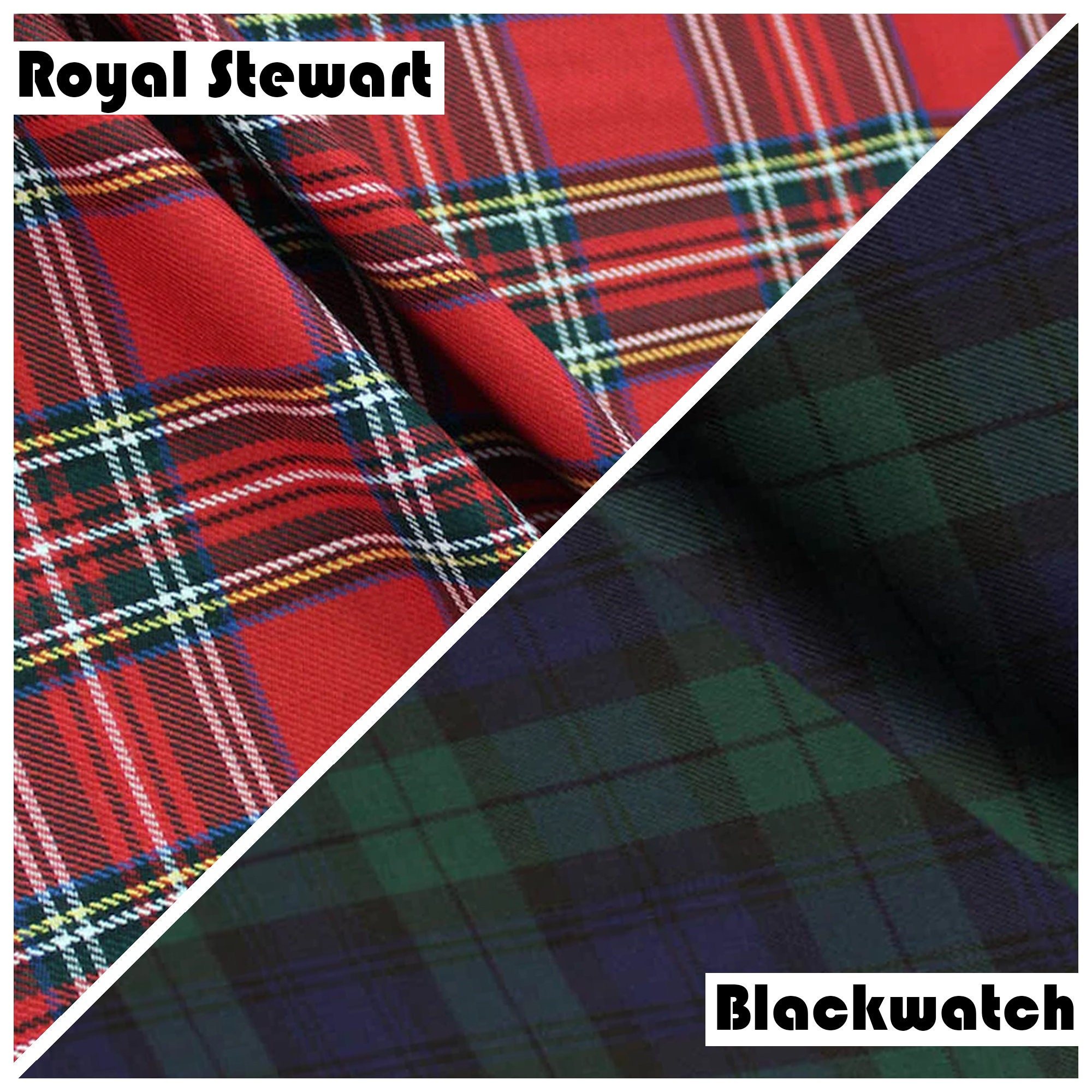 Scottish Tartan Fashion Fabric | Plaid/check Polyviscose Woven Material ...
