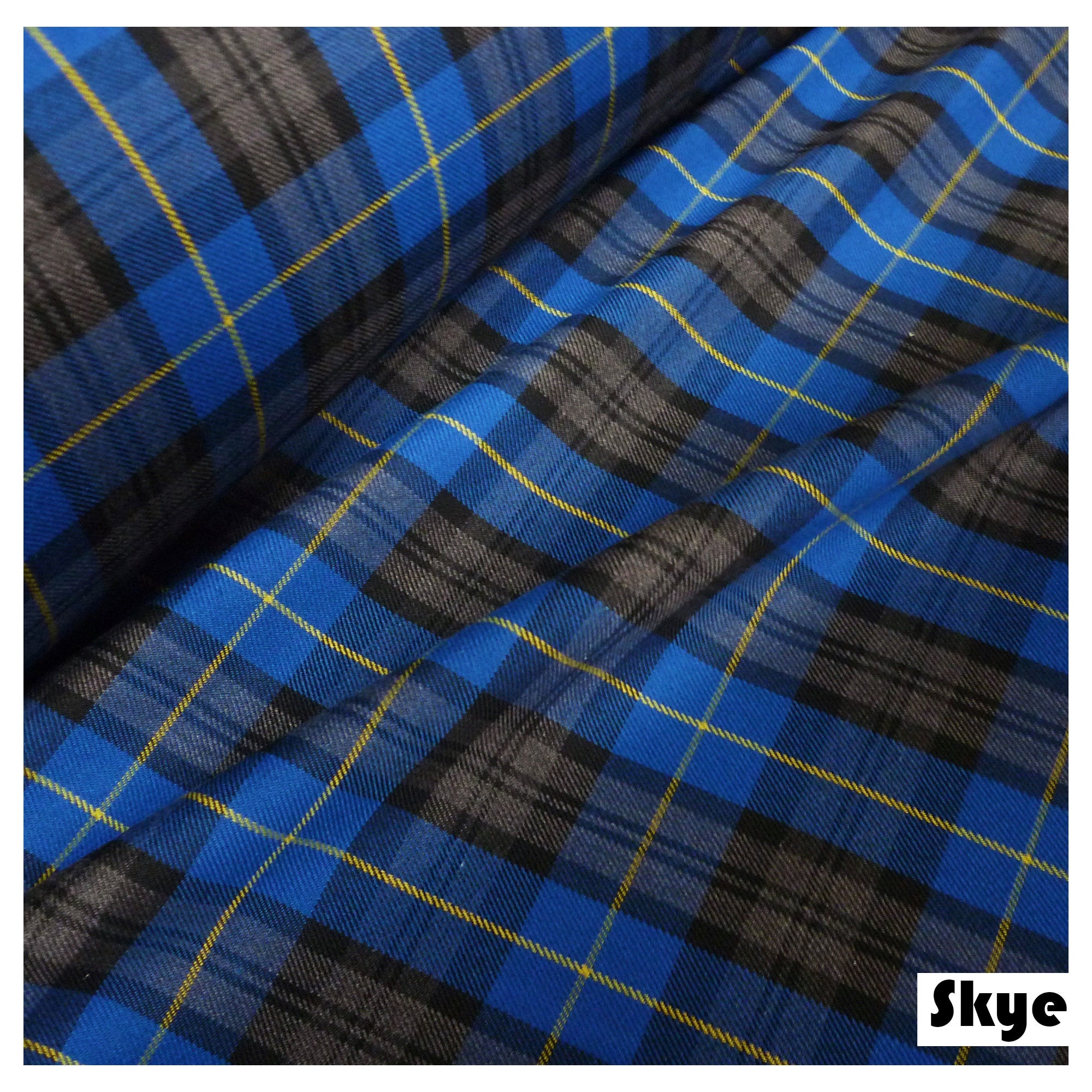 Scottish Tartan Fashion Fabric | Plaid/check Polyviscose Woven Material ...