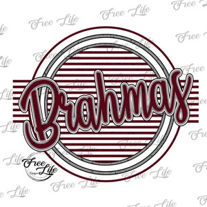 Brahmas PNG Download, Brahmas Digital Art Download, Brahmas Mom, Maroon ...