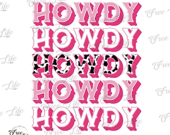 Howdy Howdy PNG Howdy Sublimation Howdy Pink Western - Etsy