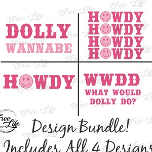 Howdy PNG, Howdy Print Digital Art Download, Pink Howdy Download, Dolly ...