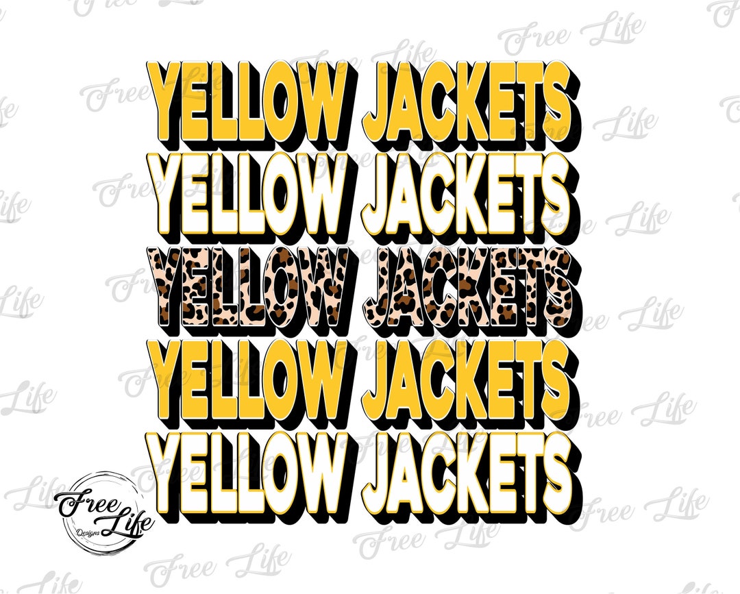 Yellow Jackets PNG Download, Yellow Jackets Digital Download, Yellow ...