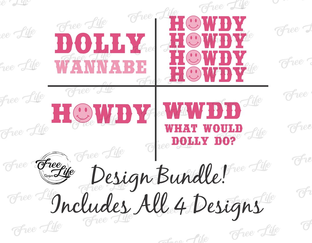 Howdy PNG, Howdy Print Digital Art Download, Pink Howdy Download, Dolly ...