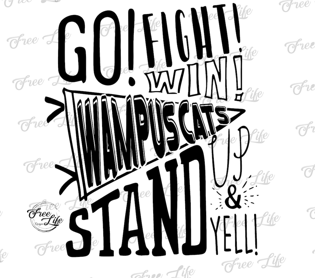 Wampus Cats PNG Download, Wampus Cats SVG Digital Art Download, Mascot ...