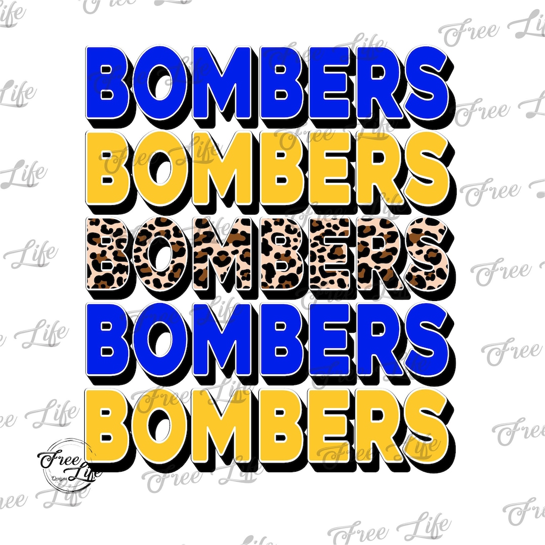 Bombers PNG Download, Blue and Gold Bombers School Mascot, Bombers ...