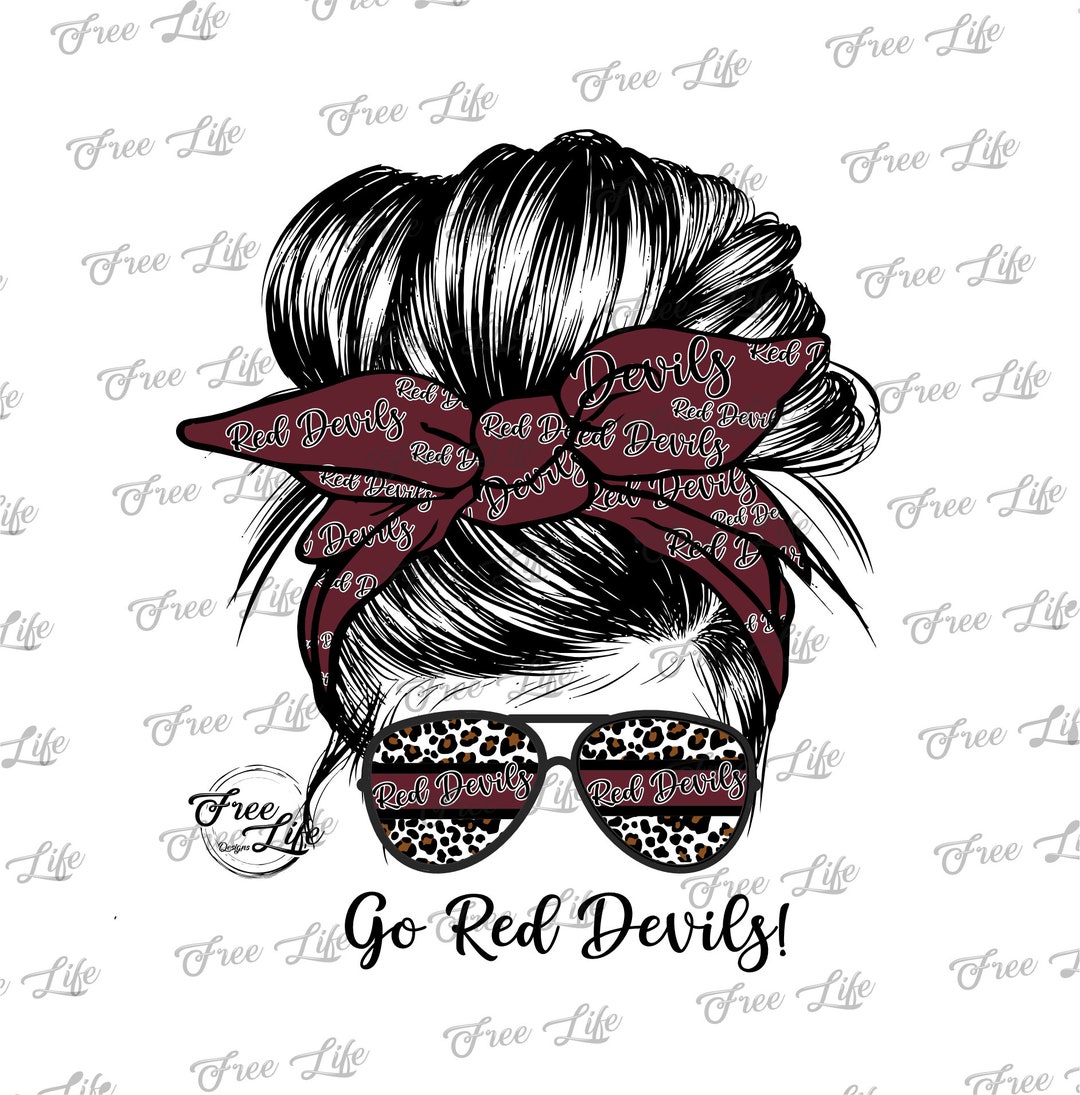 Red Devils PNG Download, Maroon Red Devils Digital Art Download, Mascot ...