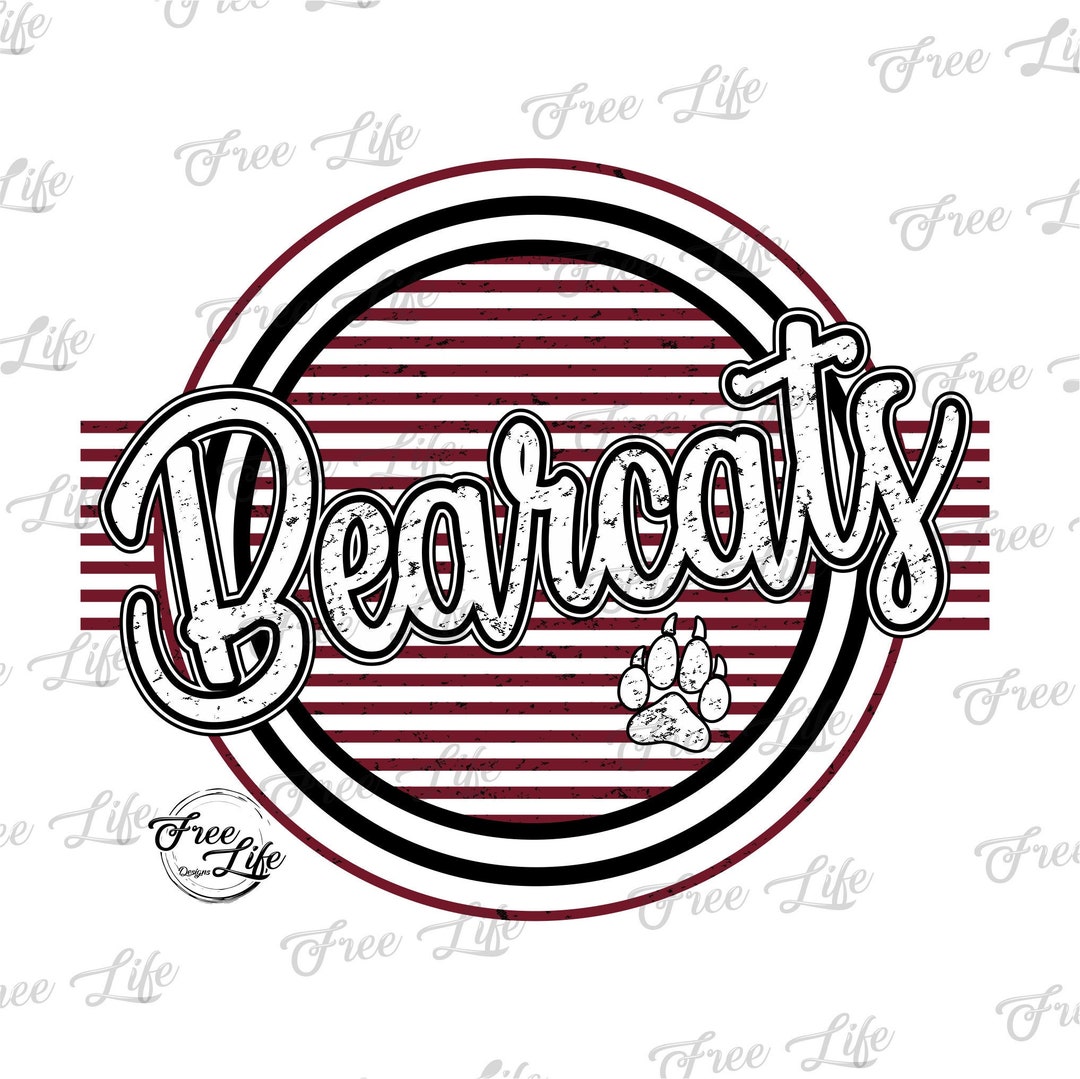 Bearcats PNG Download, Maroon Bearcats School Mascot, Bearcats Digital ...