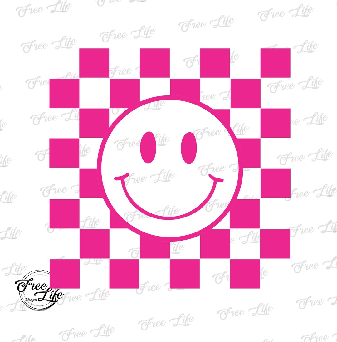 Checkered Smiley PNG, Smiley Digital Art Download, Smile PNG, Cute ...