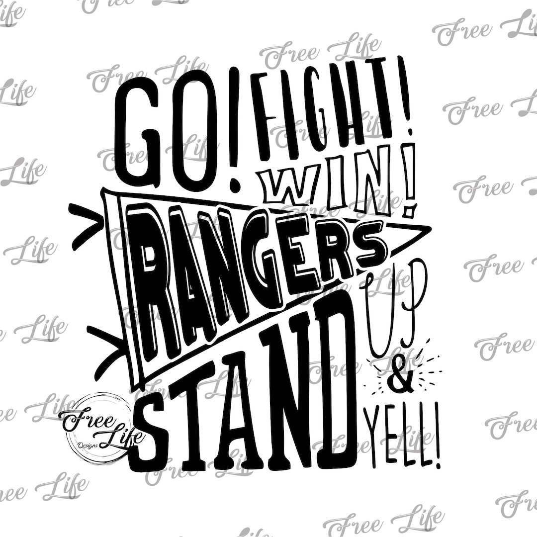 Rangers PNG Download, Rangers SVG Digital Art Download, Rangers Mascot ...