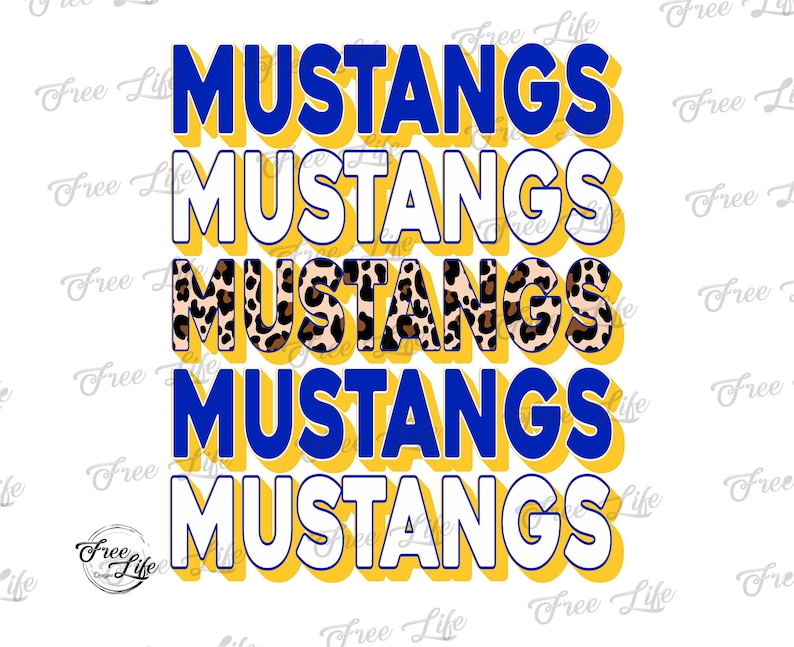 Mustangs PNG Download Mustangs School Mascot Png Mustangs - Etsy
