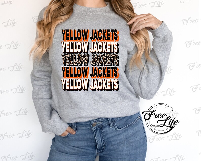 Yellow Jackets PNG Download, Orange Yellow Jackets Digital Download ...