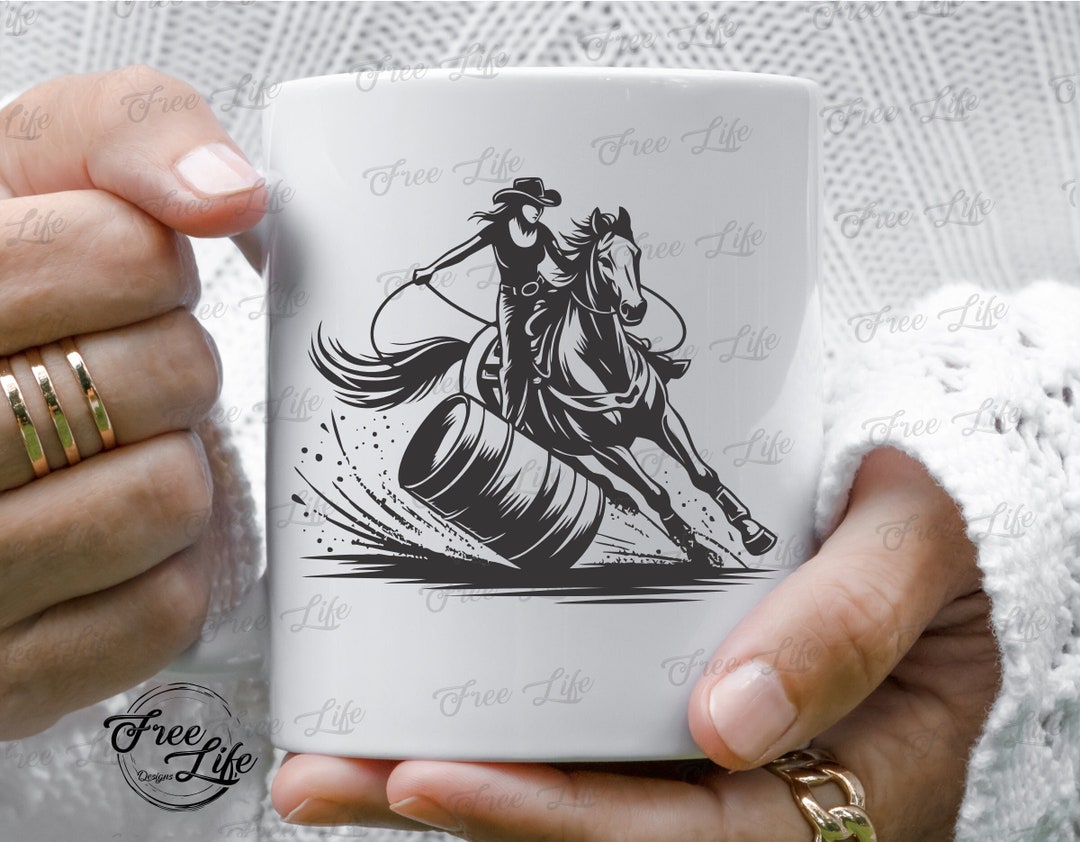 Barrel Racers PNG and SVG Download, Barrel Racer Digital Art Download ...