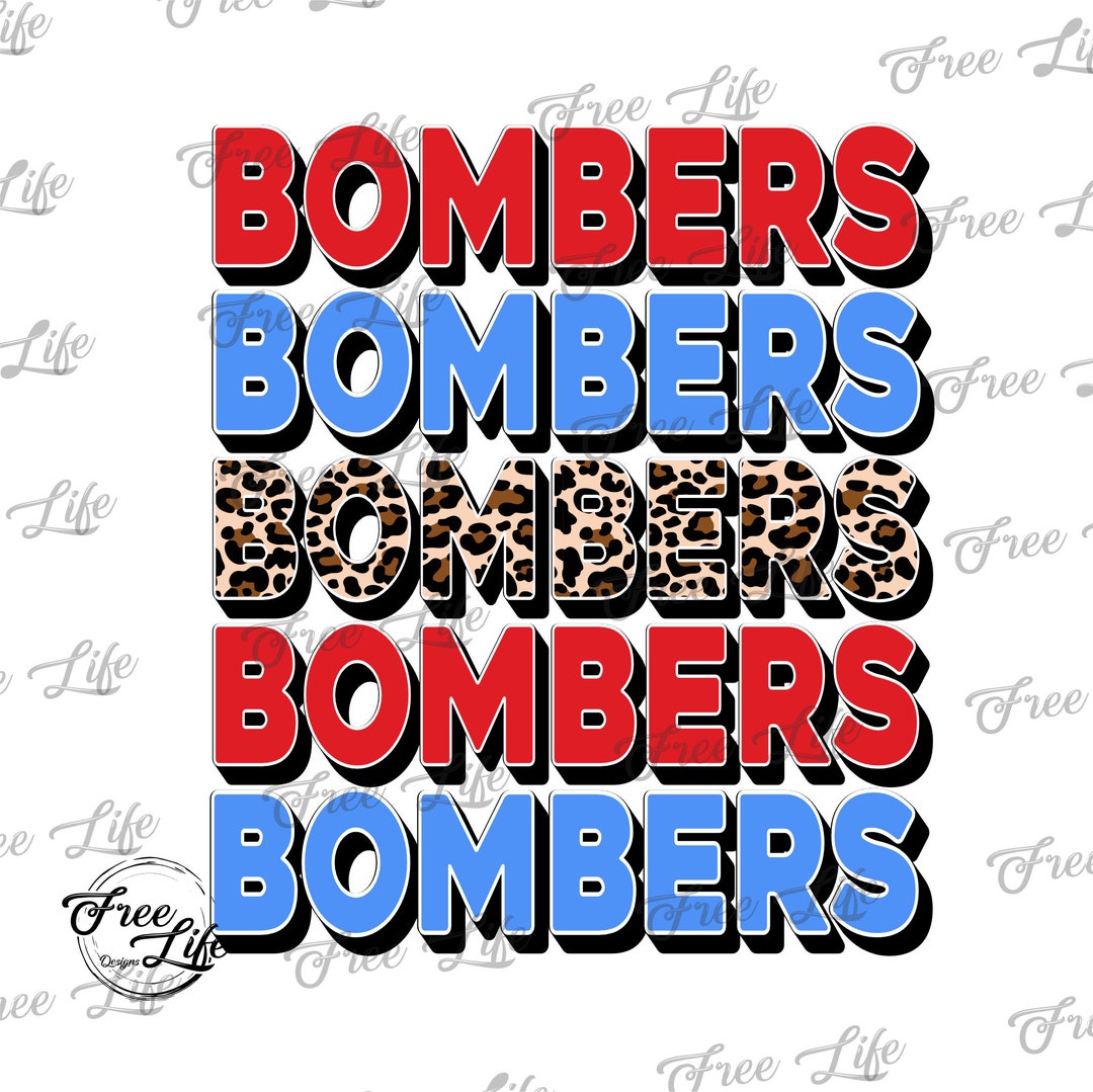 Bombers PNG Download, Red and Blue Bombers School Mascot, Bombers ...