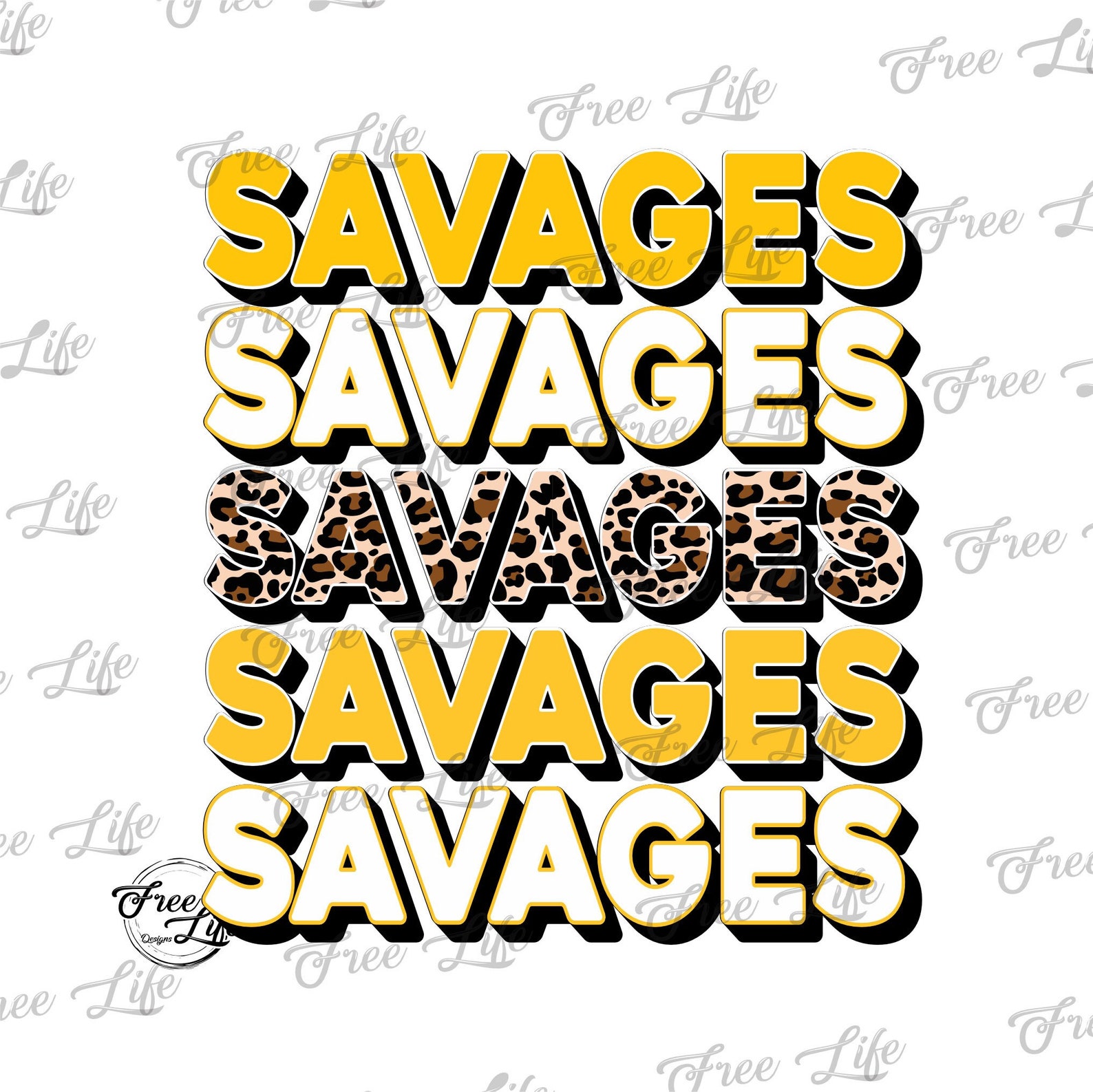 Savages PNG Download, Savages Digital Art Download, Savages Mascot ...